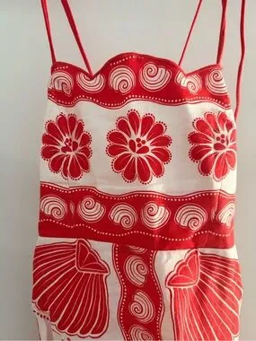 FARM Rio | Dresses | Farm Rio Ainika Shell Linen Minidress | Poshmark
